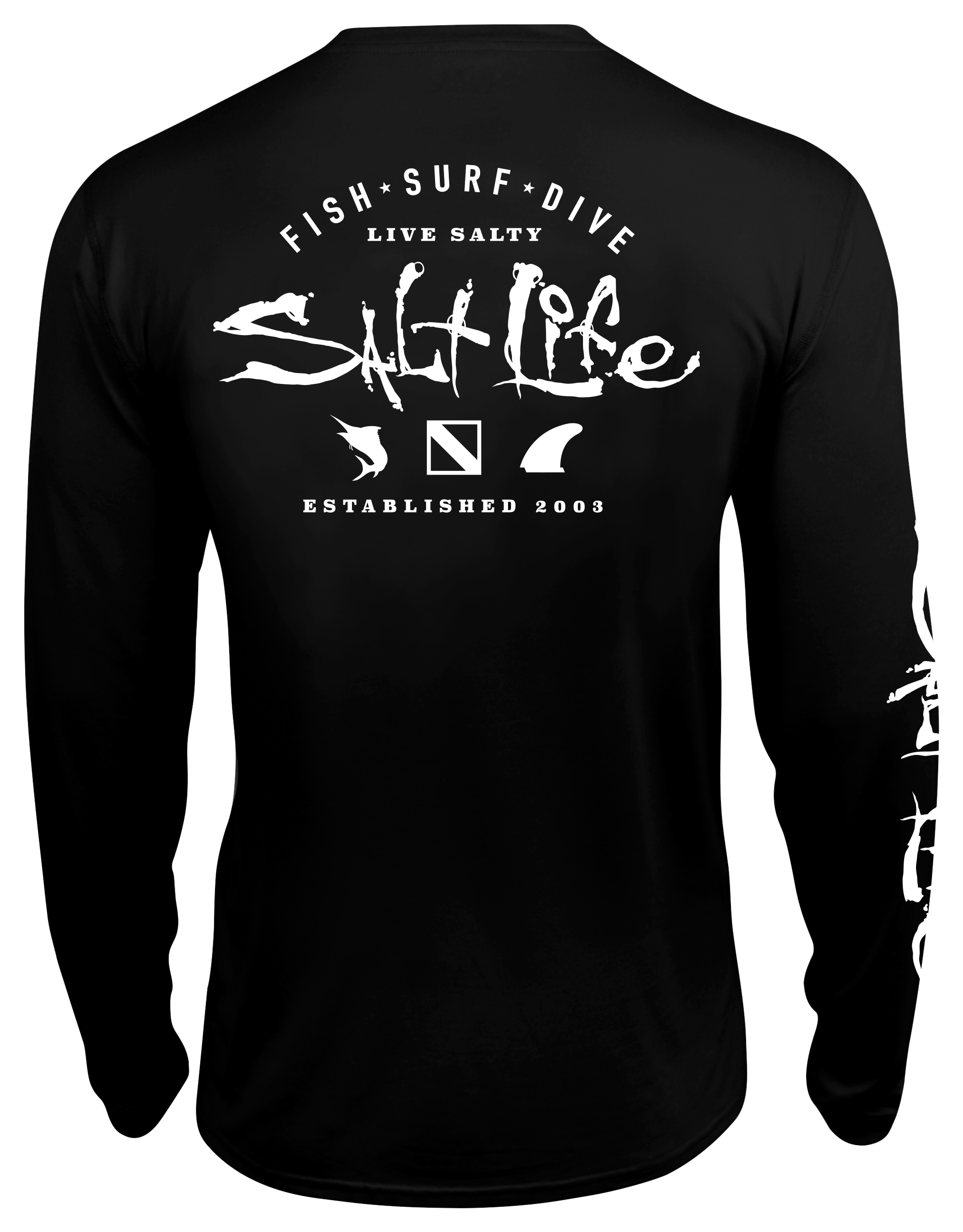 Salt Life Waterman's Trifecta SLX Pocket Long-Sleeve T-Shirt for Men ...
